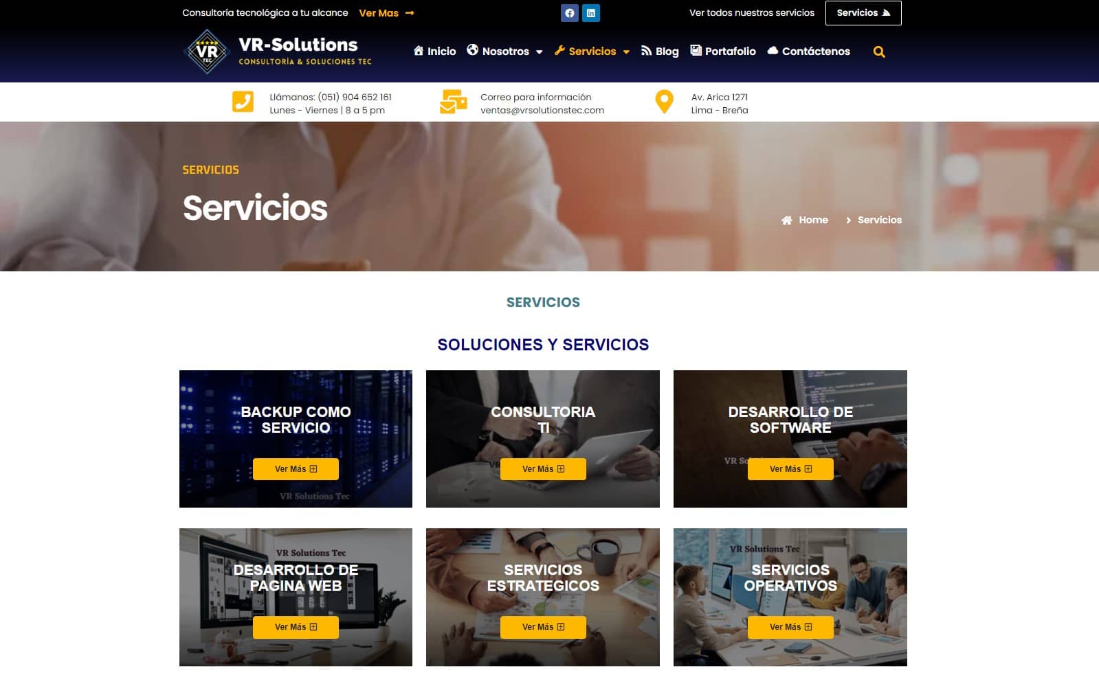 Servicios | VR Solutions Tec